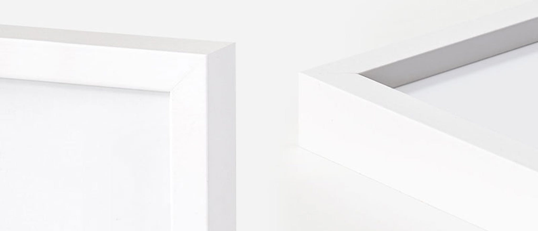 Buy white wooden frames - White wood frame for Posters