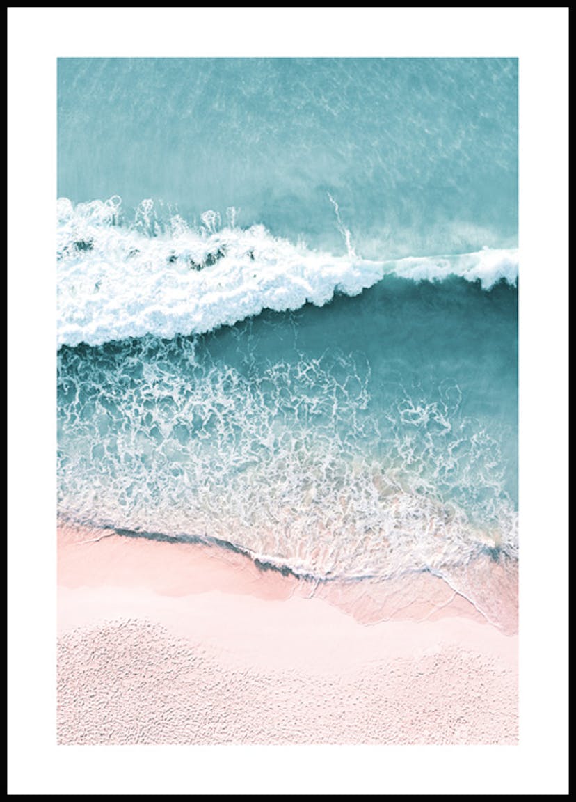 Schilder am Strand Poster | Strand Poster Holz | Sommerliche Wanddeko ...