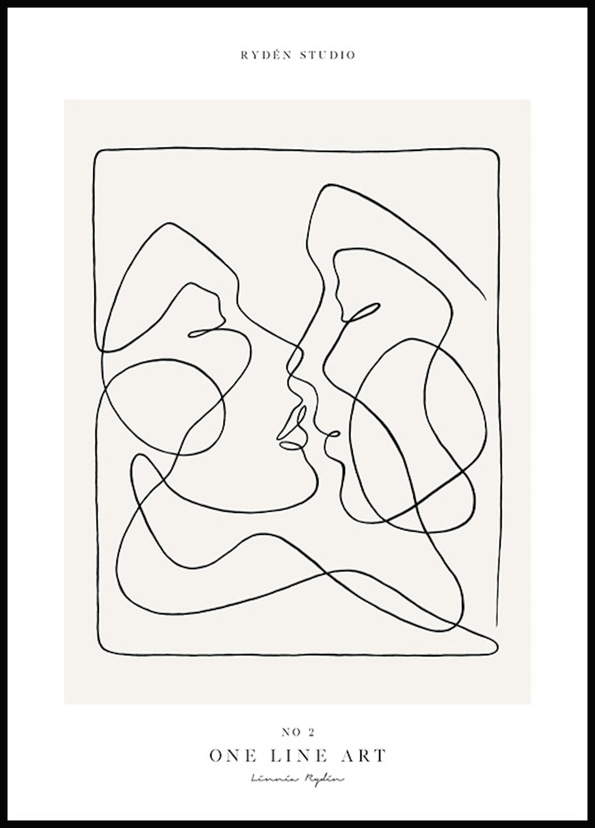 One Line Art No 1 Poster | One Line Art Decor for Your Home | Poster ...