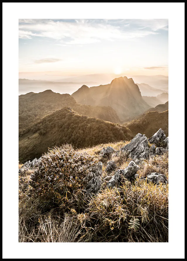 Mountain Road. Poster | Art mural de route de montagne sereine | Poster ...