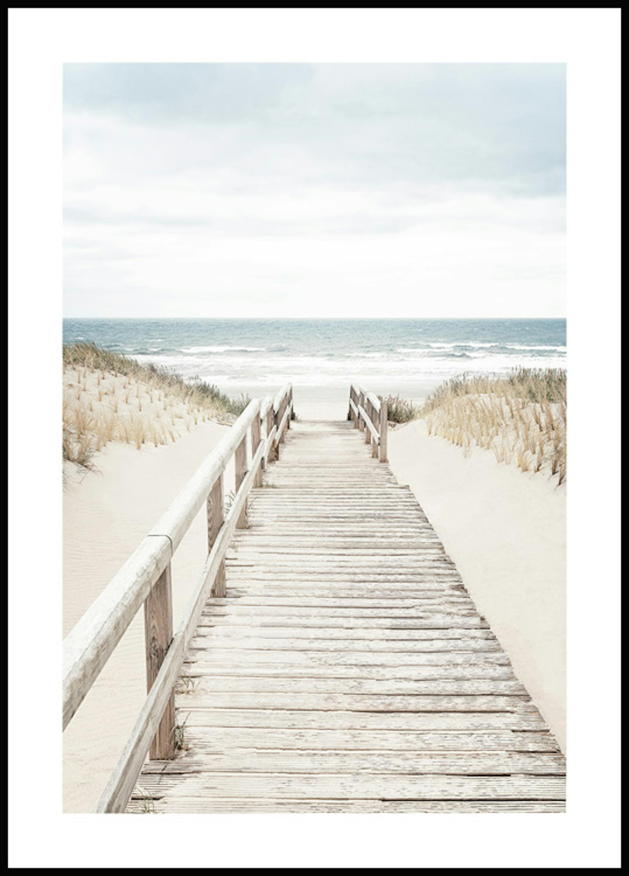 Blue Beach Wave Poster | Ocean Waves Poster Calming Blue Beach Wave ...