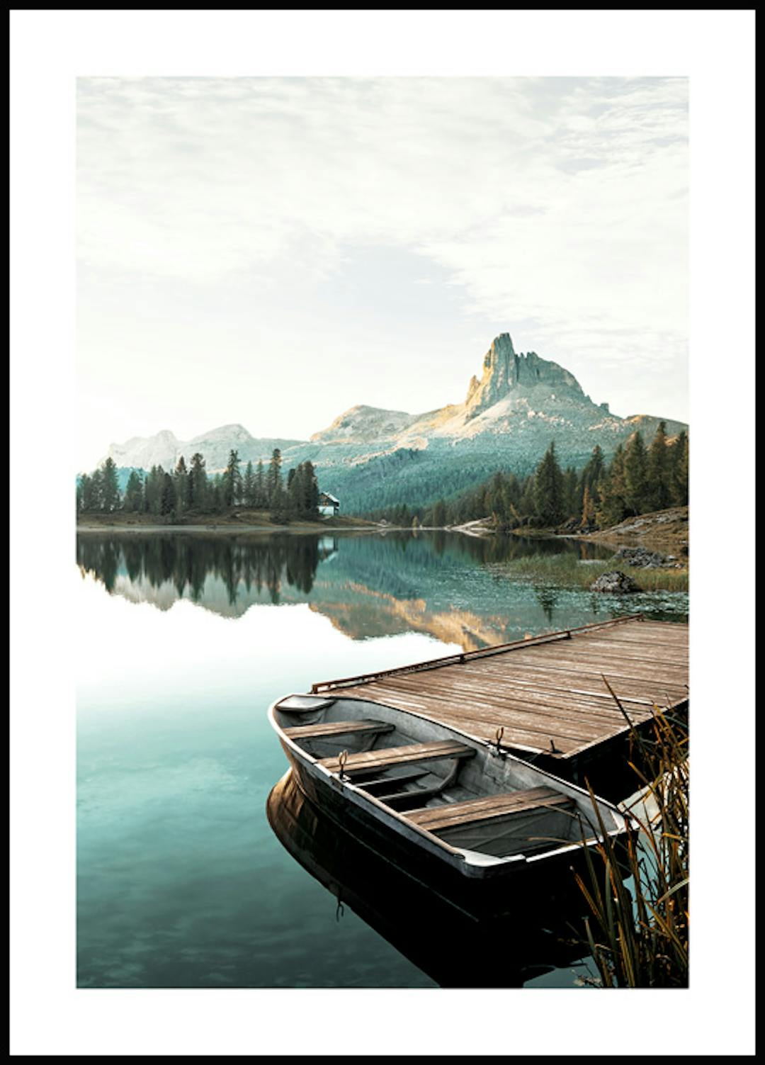 Clear Lake Poster | Trees Lake Wall Decor | Poster Store USA