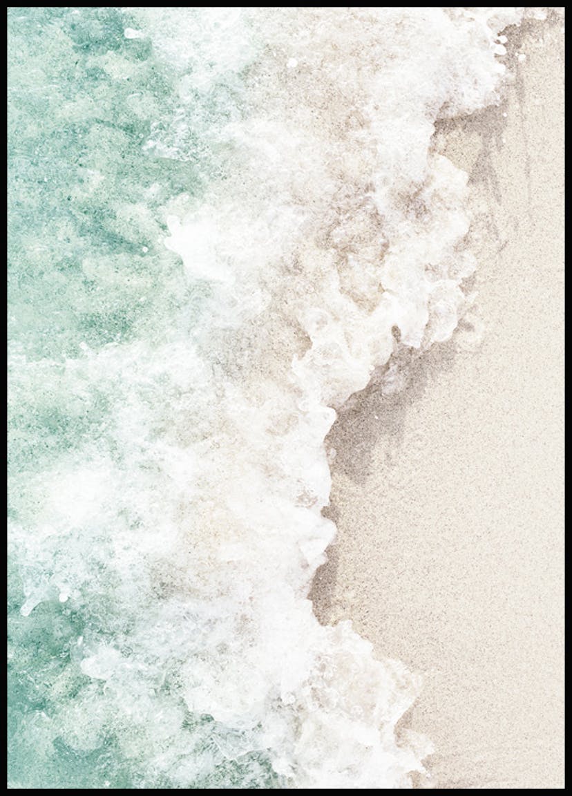 Turquoise Beach Poster | Serene Turquoise Beach Artwork for Home Decor ...