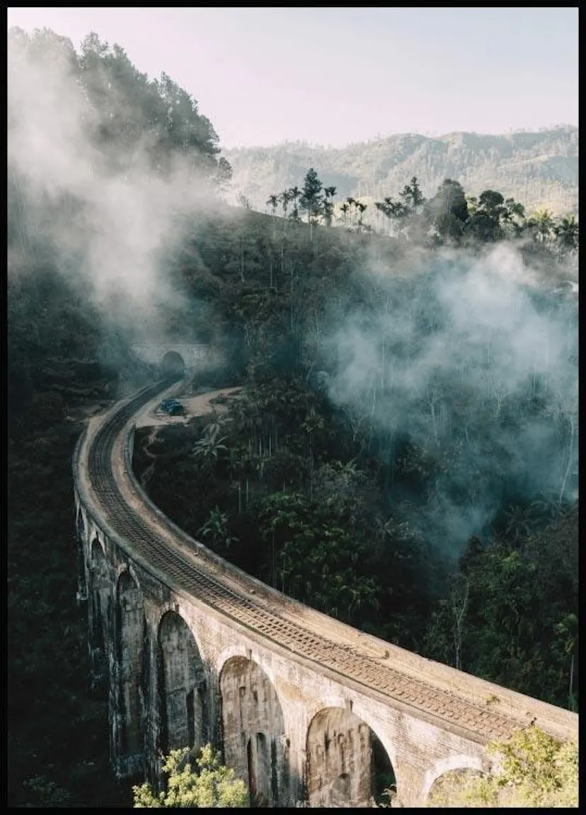 Mountain Road. Poster | Art mural de route de montagne sereine | Poster ...