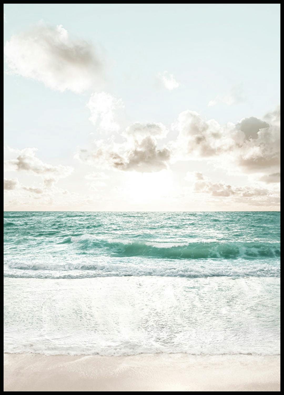 Sand and Waves Poster | Beach Posters Smooth Sand | Poster Store USA