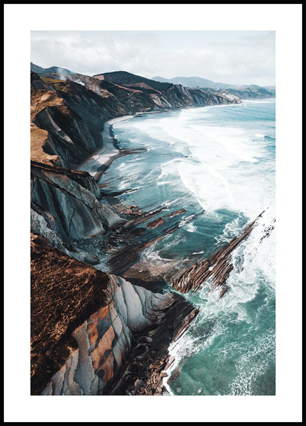 Bewolkt Bos Poster - Bos en natuur posters