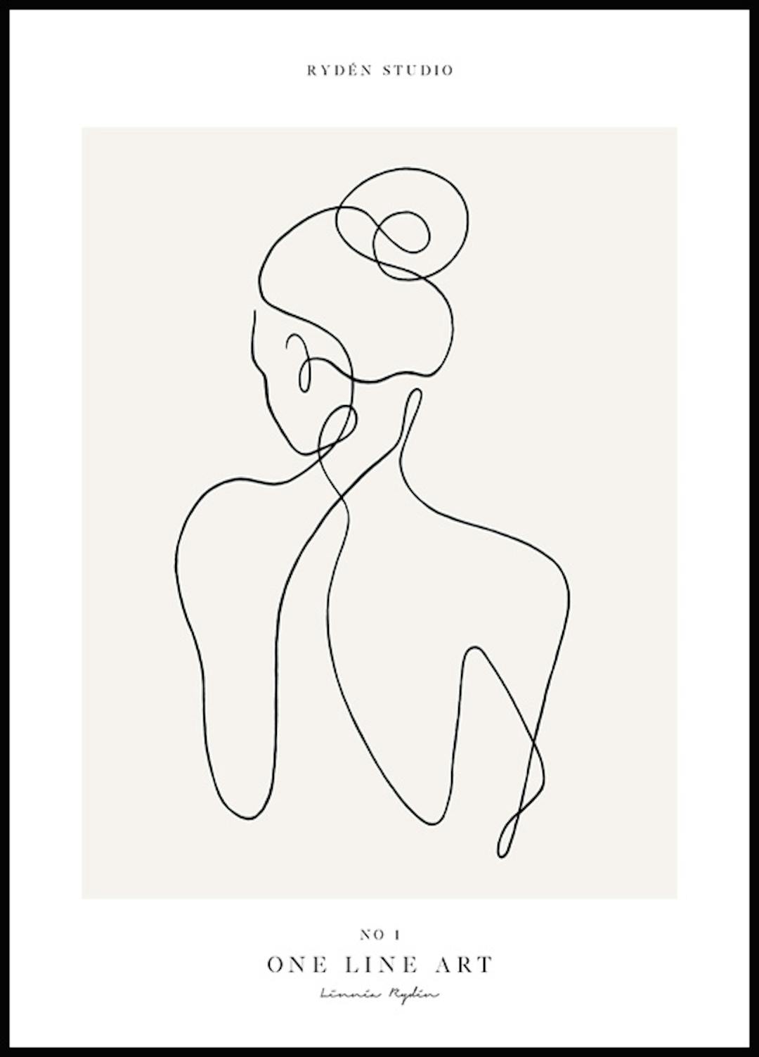 One Line Art No 3 Poster | Art for Modern Homes | Poster Store Canada