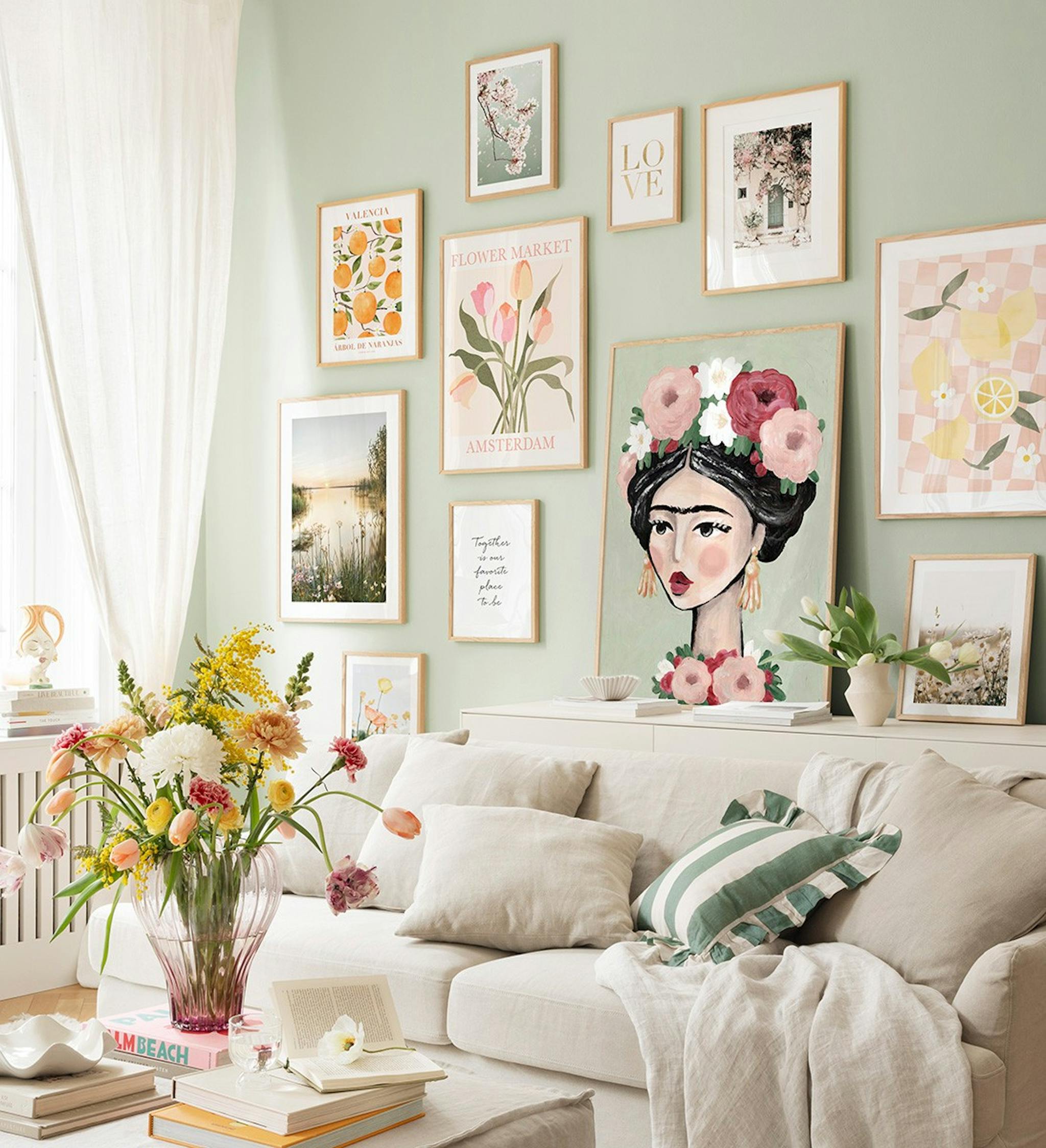 Fotowand inspiratie | Inrichten met posters