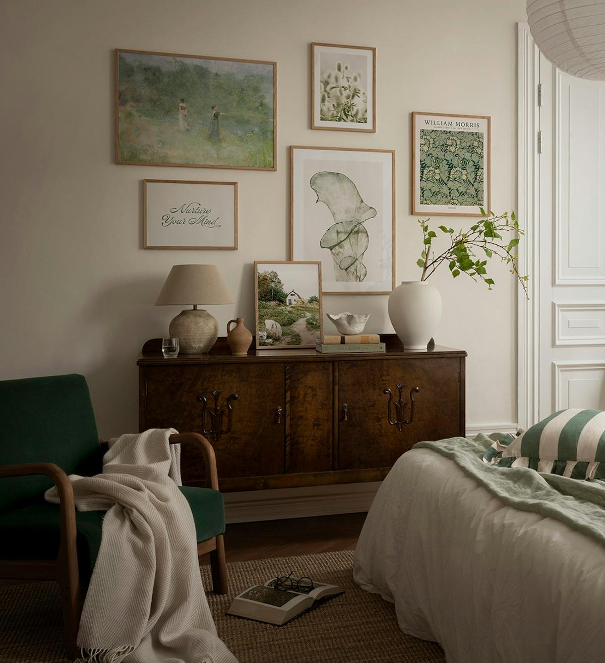 Cozy Room Gallery Wall Poster | Warm and Inviting Home Decor Art ...