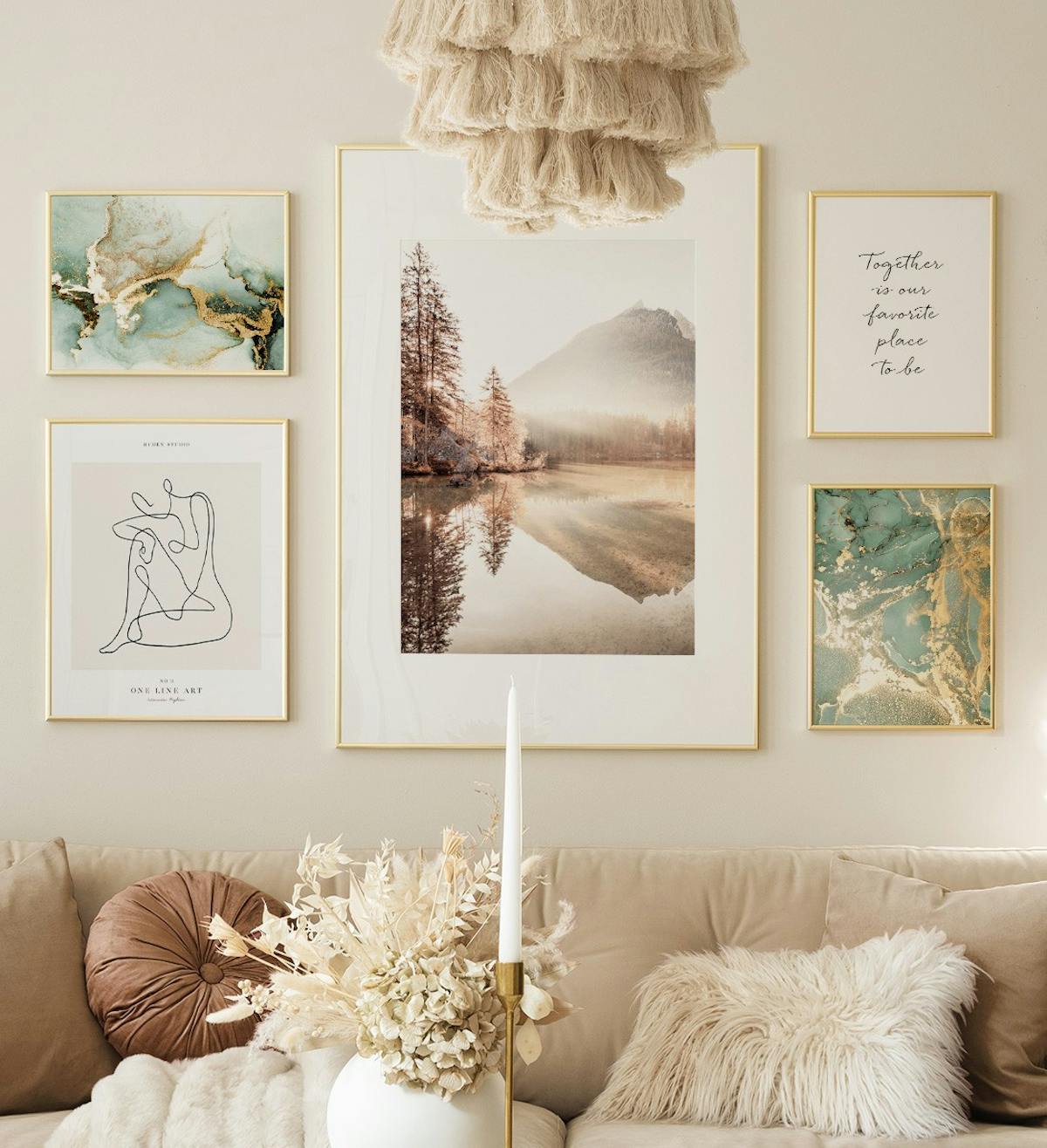 Fotowand inspiratie | Inrichten met posters