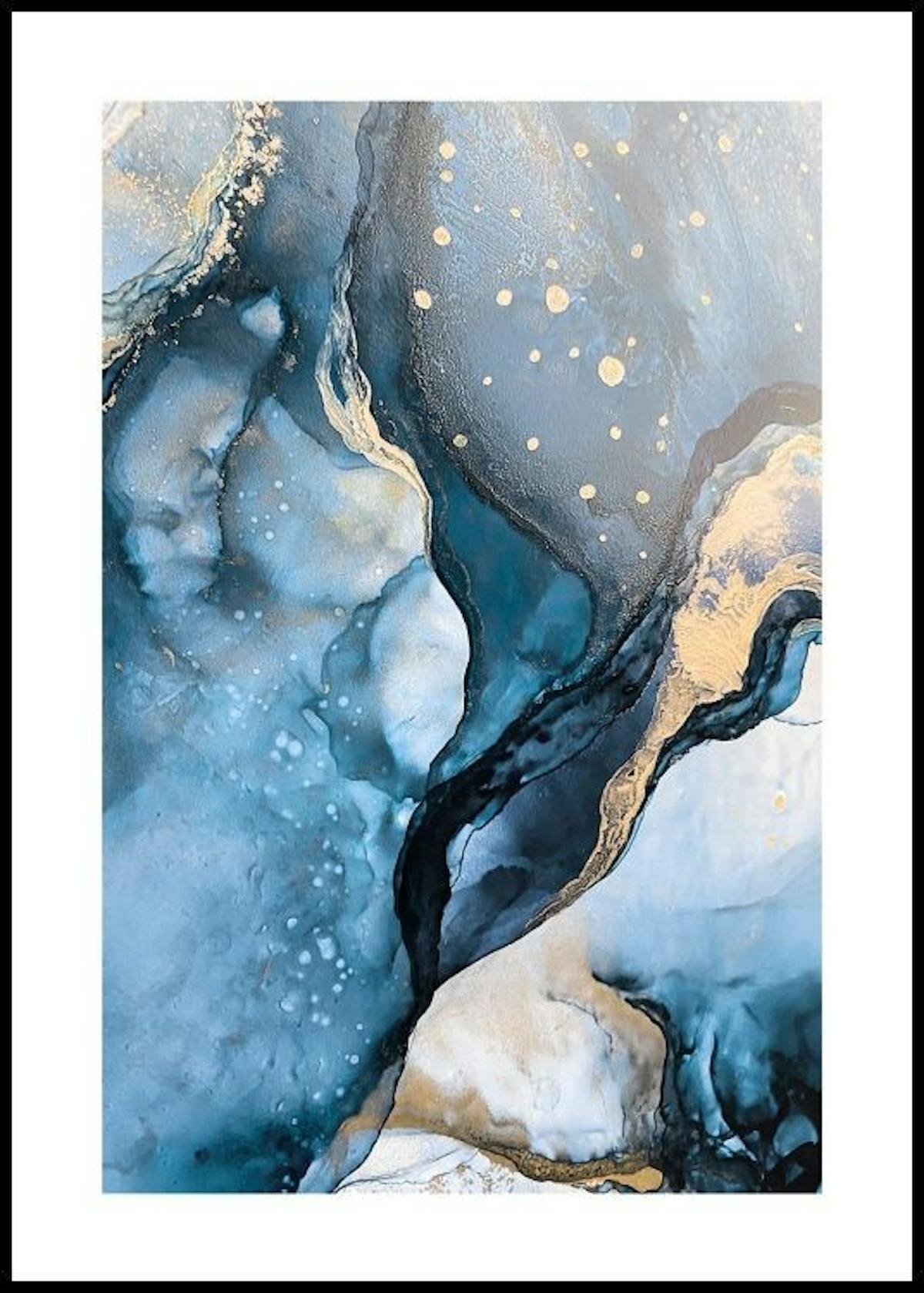 Blue Cosmos Flower Poster - Beautiful floral prints