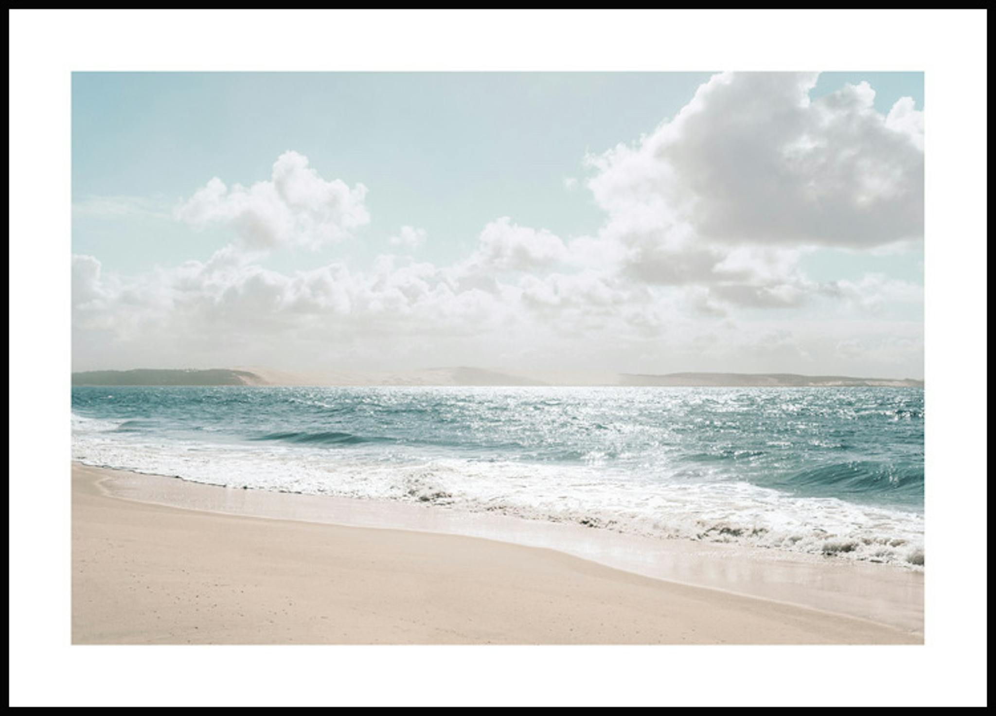 Blue Starfish Poster - Beach starfish print