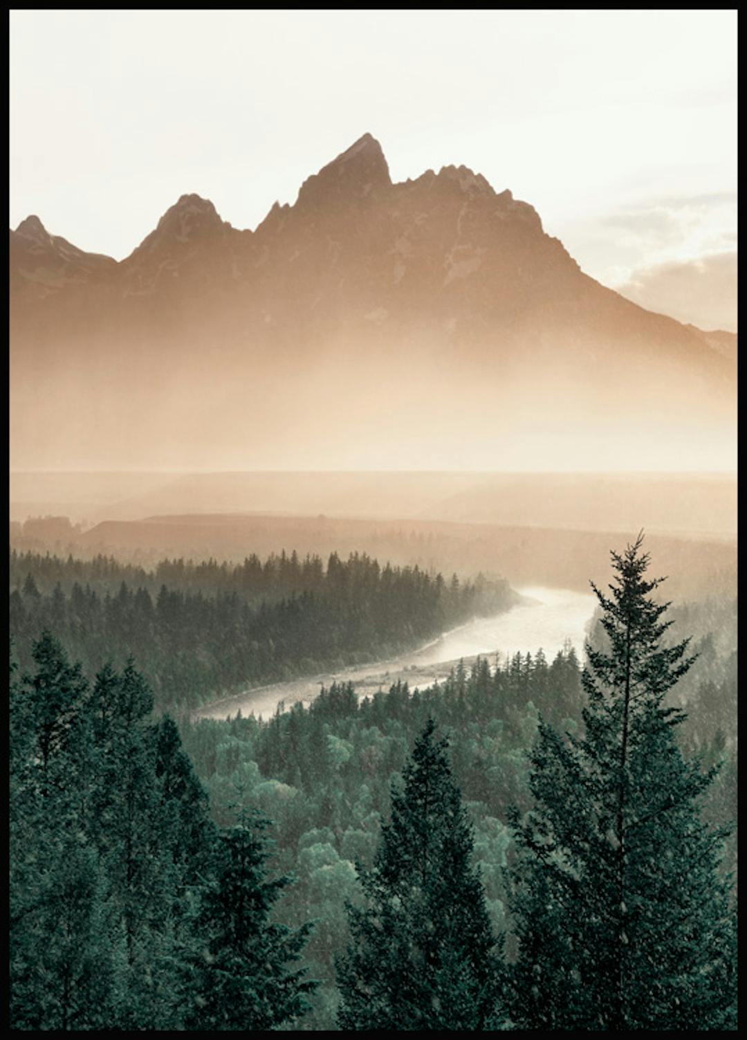 Forest Waterfall Poster | Waterfall Poster for Nature Lovers | Poster ...