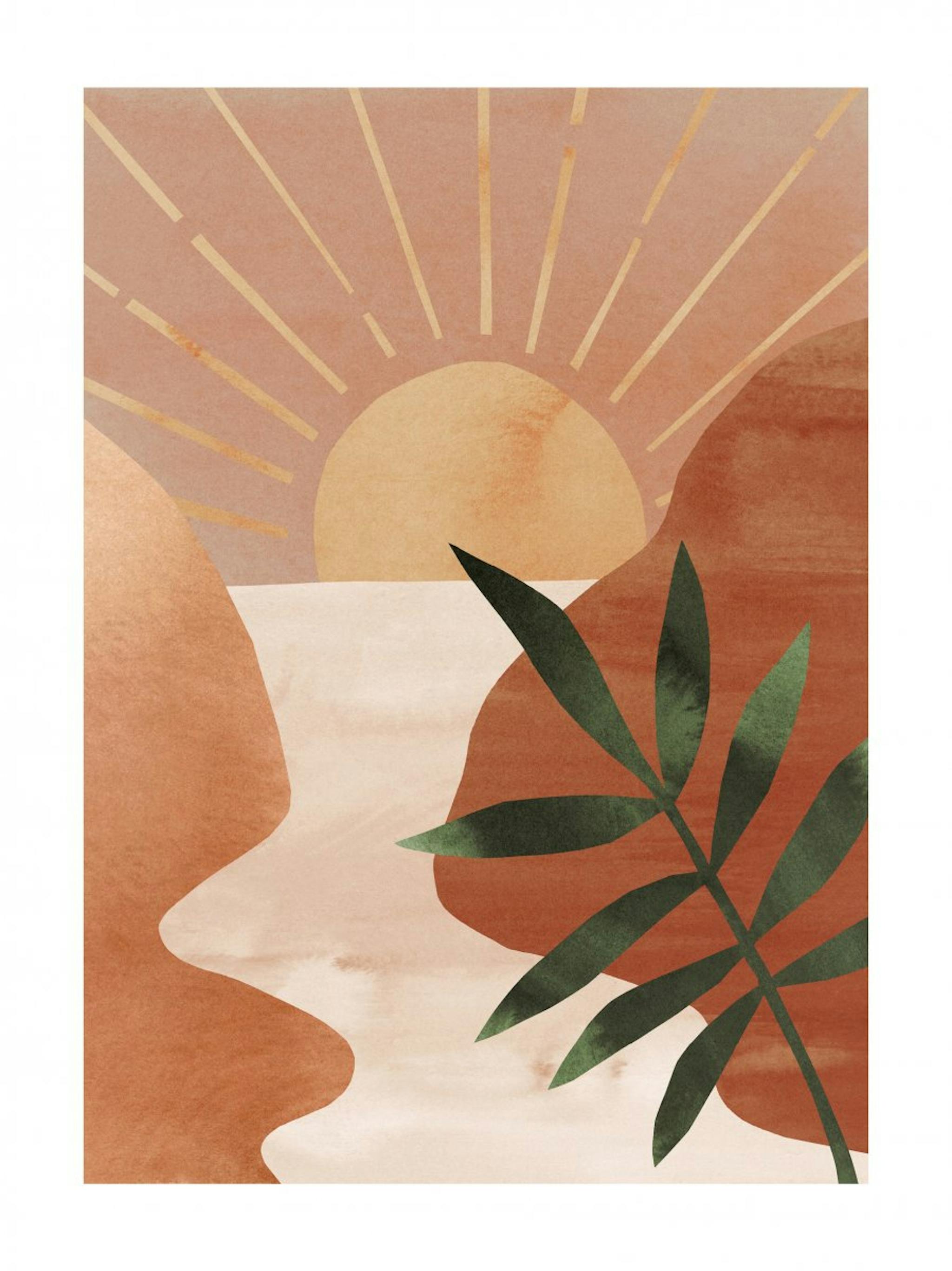 Graphic gallery wall in eye-catching orange and green colors for the ...