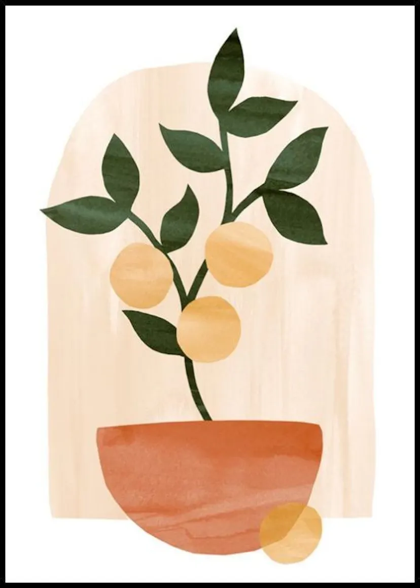 Valencia Naranjas Póster | Arte vibrante de frutas cítricas | Poster ...
