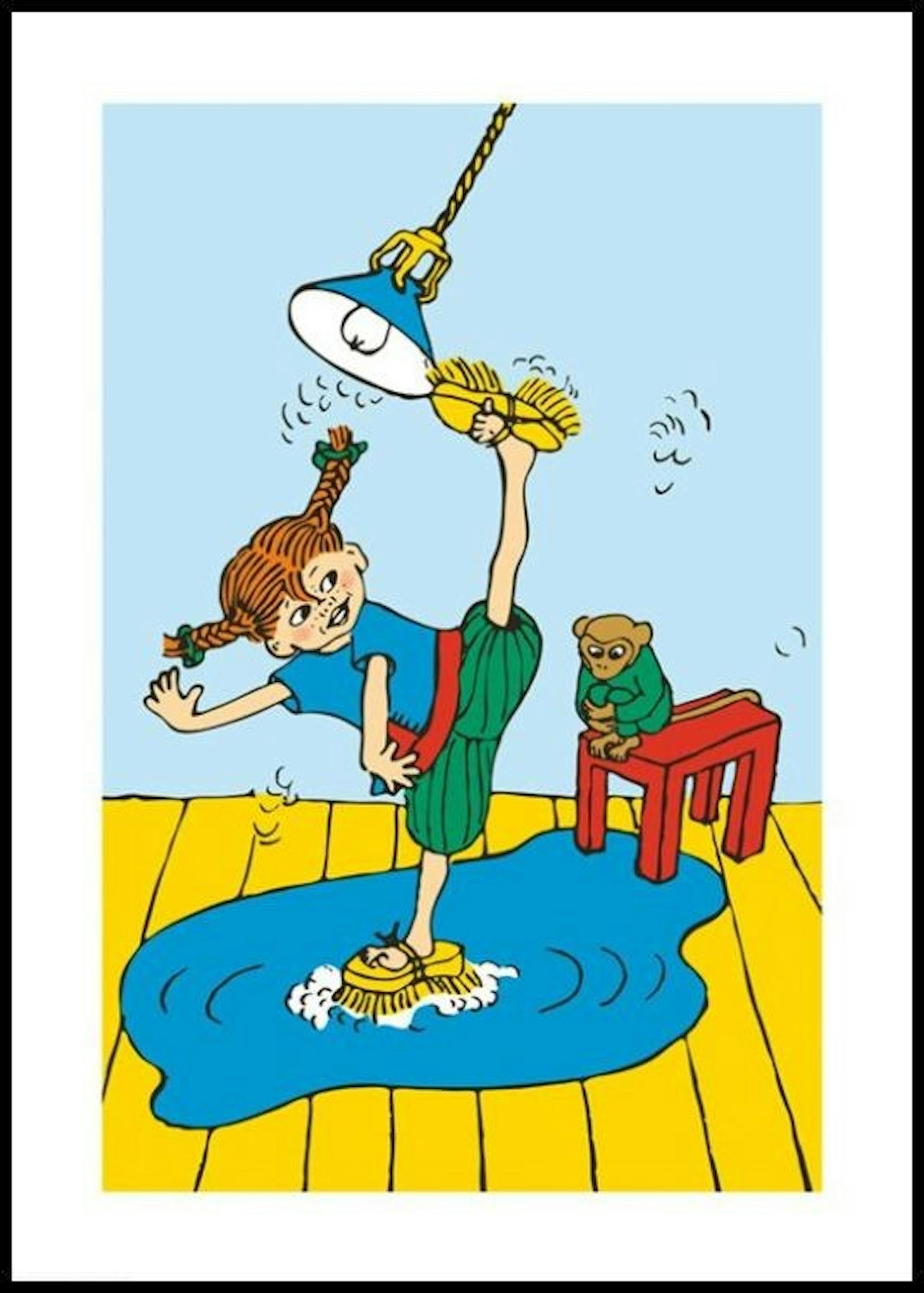 Pippi Longstocking Riding Poster | Adventures of Pippi Longstocking ...