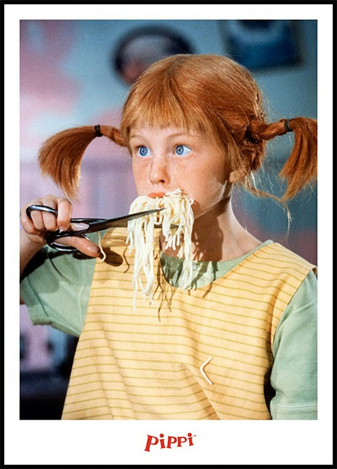 Pippi Longstocking Illustration Poster