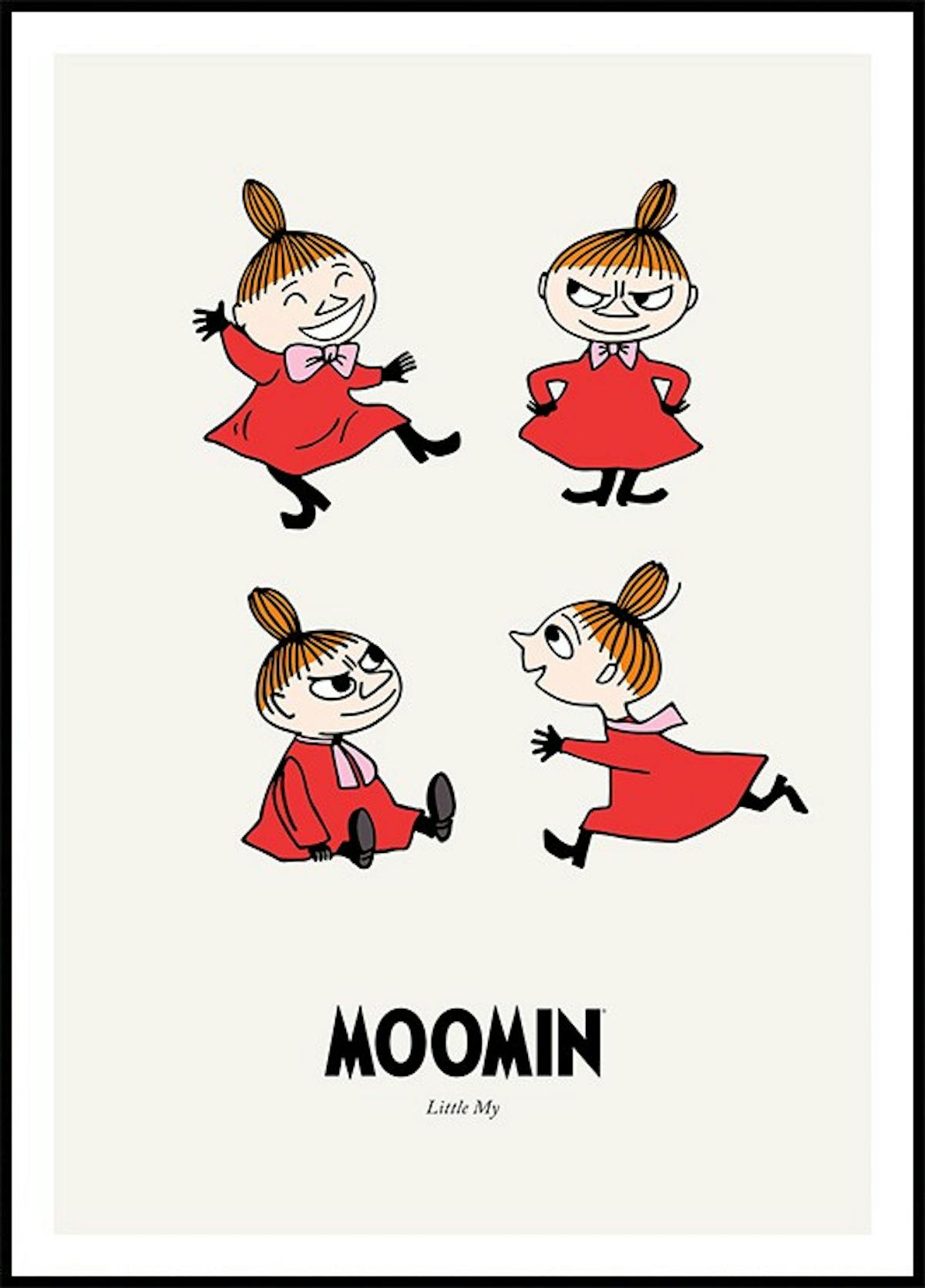 Mumin - Mumintrollet Poster | Unik konst med blomsterdetaljer | Poster ...