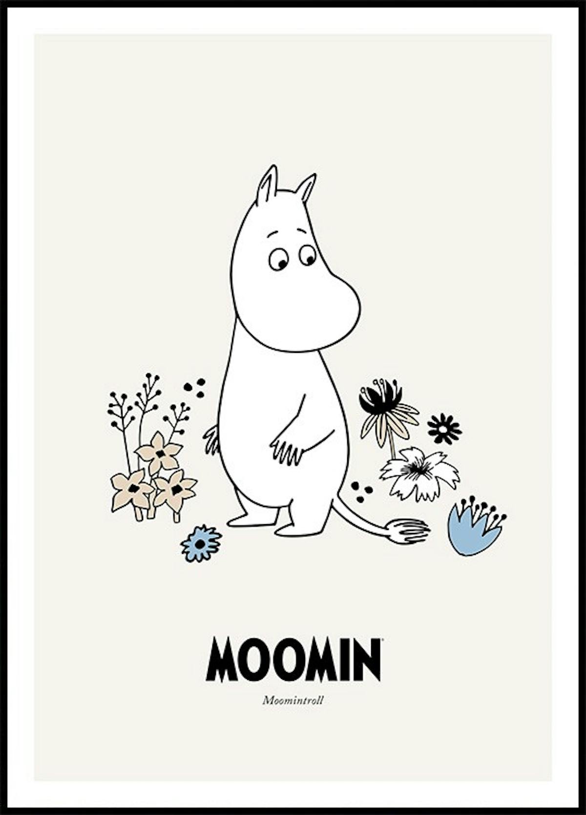 Moomin Characters Poster | Delightful Cartoon Character Wall Art ...