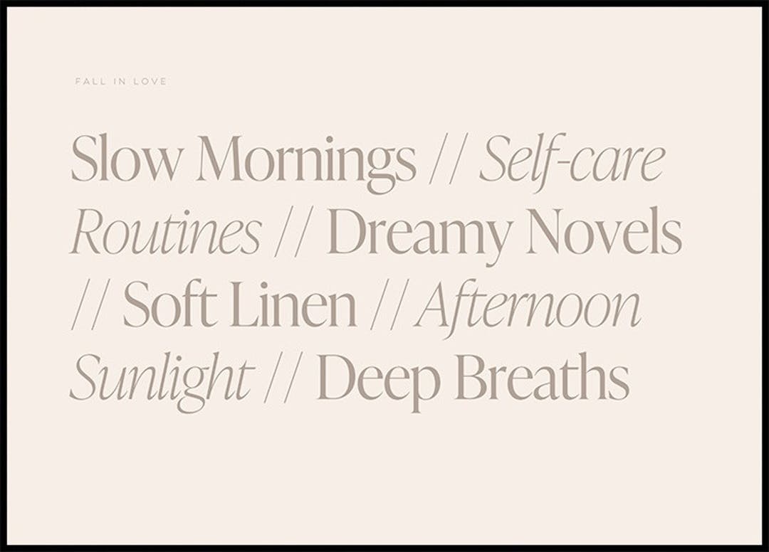 Autumn Plans Poster - Text autumn print