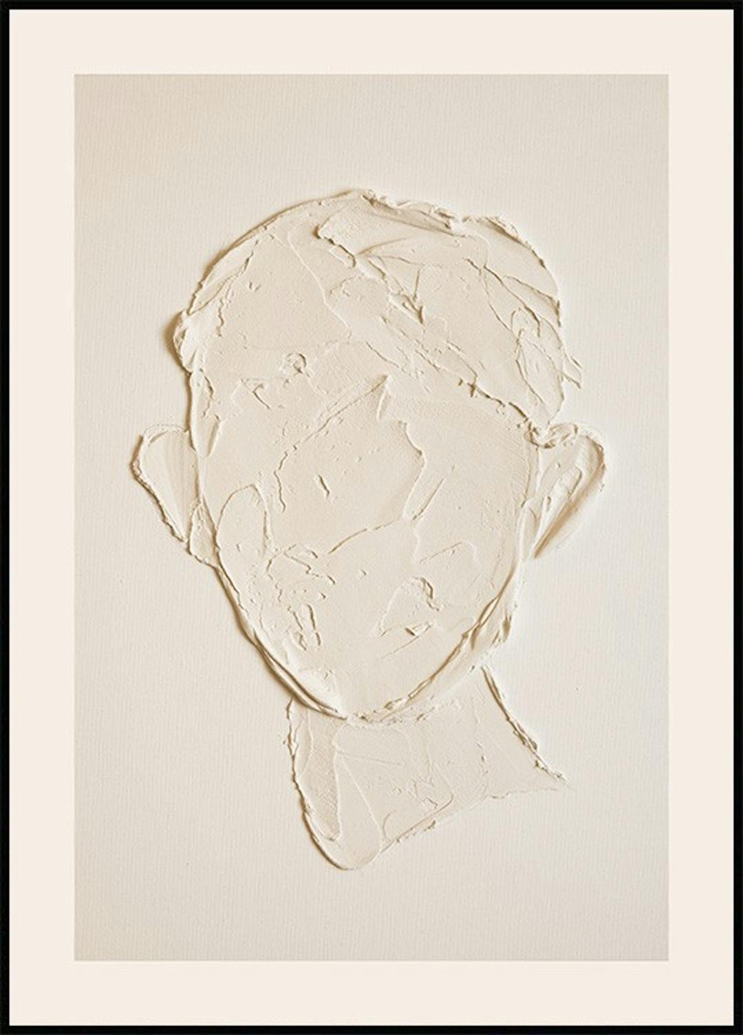 Female Line Art Poster | Minimalist Abstract Line Art Black Female ...