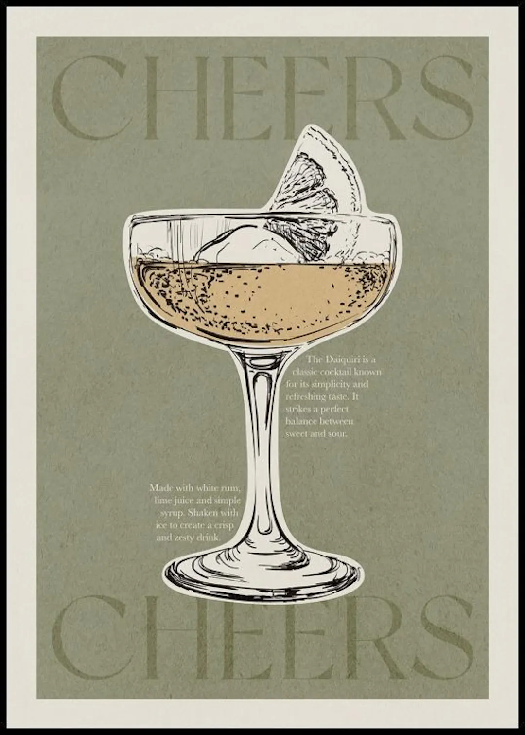 Barman Poster | Art mural en noir et blanc pour bars | Poster Store France