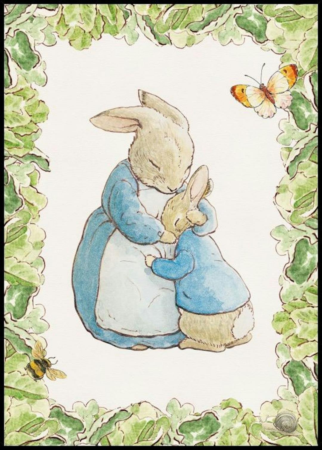 Peter Rabbit Illustration Poster | Charming Peter Rabbit Art Print ...