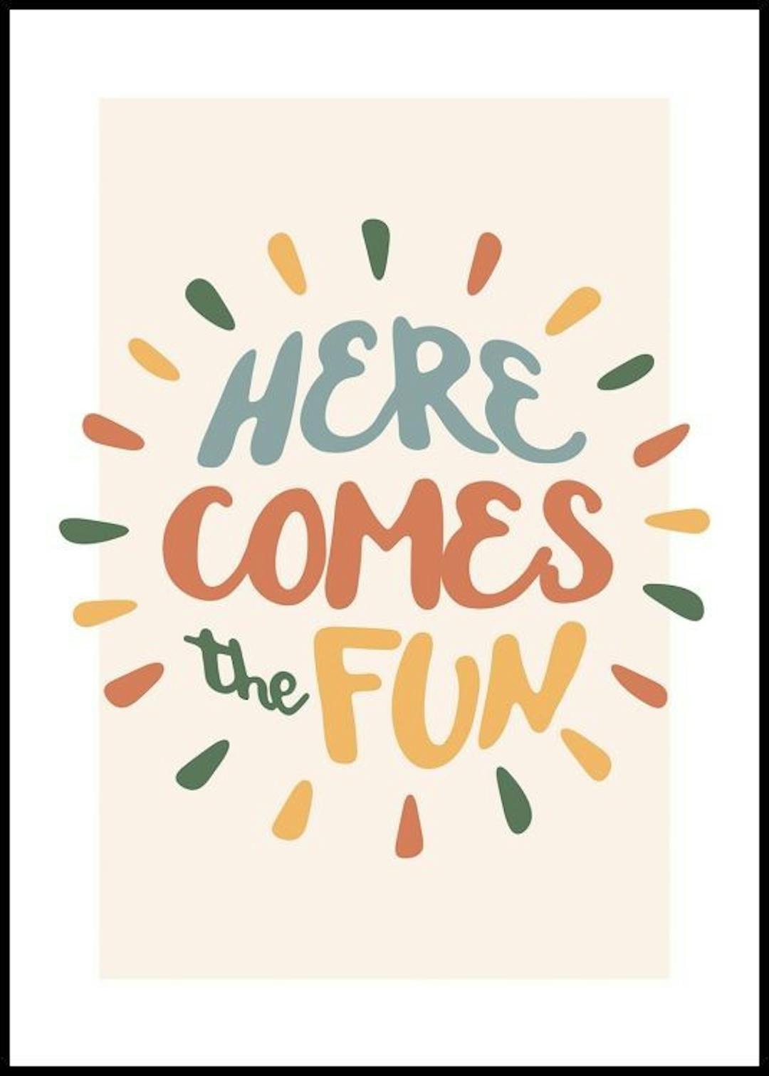 Colorful Sun Poster | Sun Posters for Bright Homes | Poster Store USA