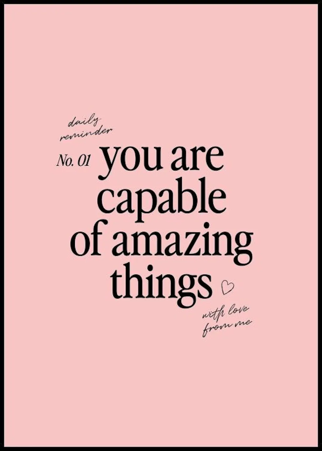 Daily Reminder Poster Motivational Quote Prints Poster Store Uk